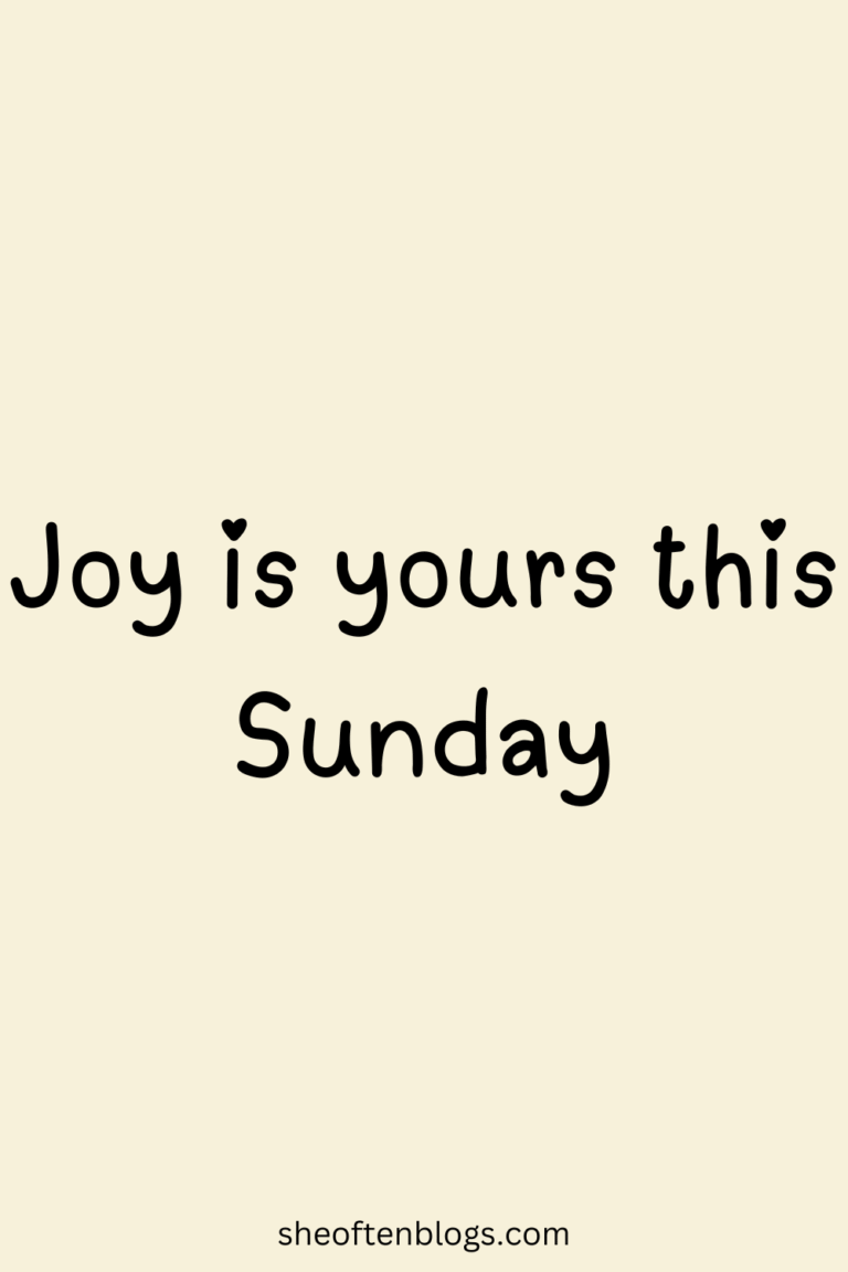 100 Sunday Blessings to Fill Your Heart with Peace, Faith, and ...
