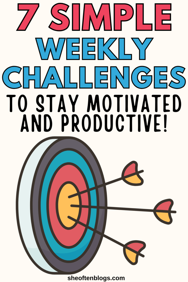 Weekly Goals to Stay Productive and Inspired Every Week - She Often Blogs